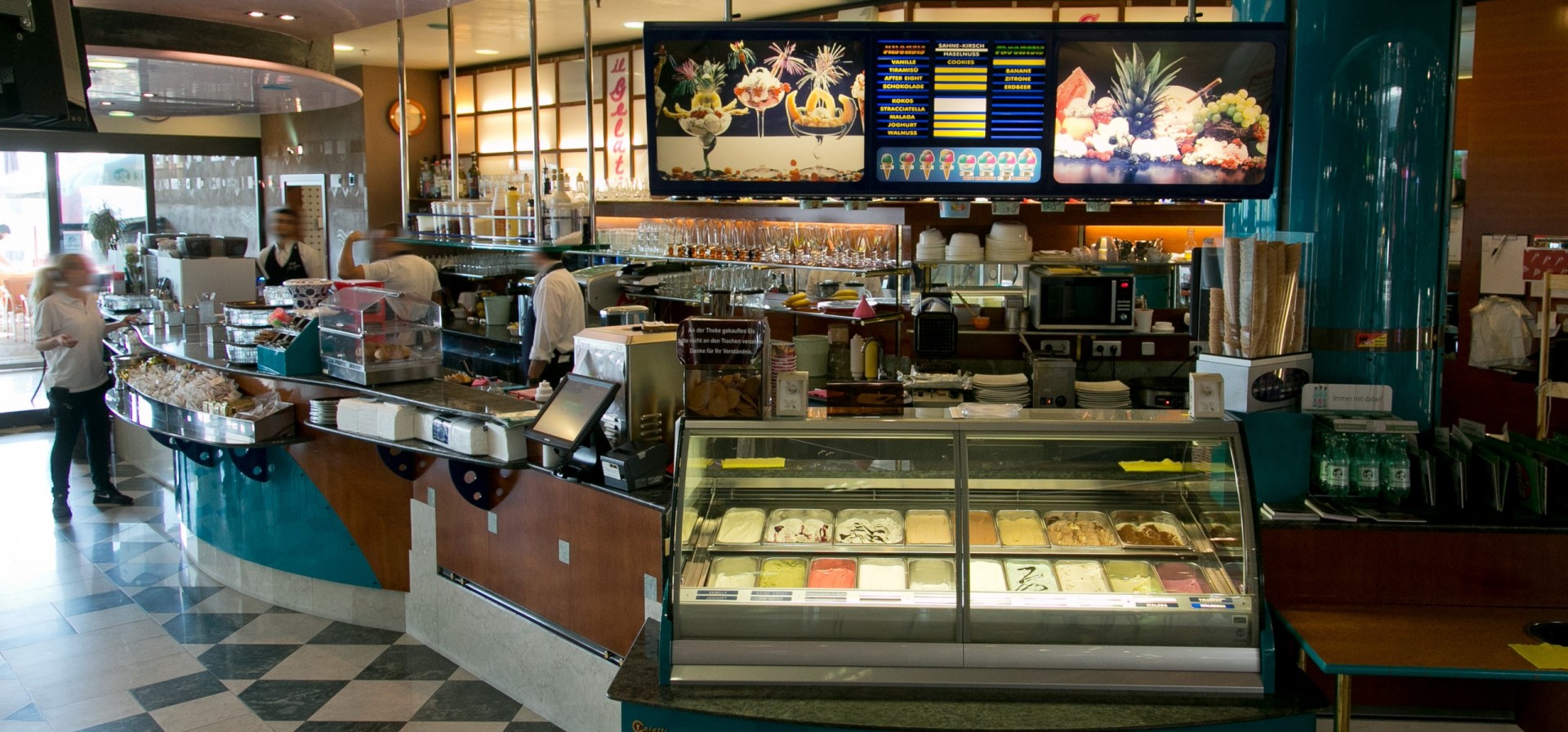 Italian ice cream: Il Gelato Eiscafe at EUROPARK Salzburg